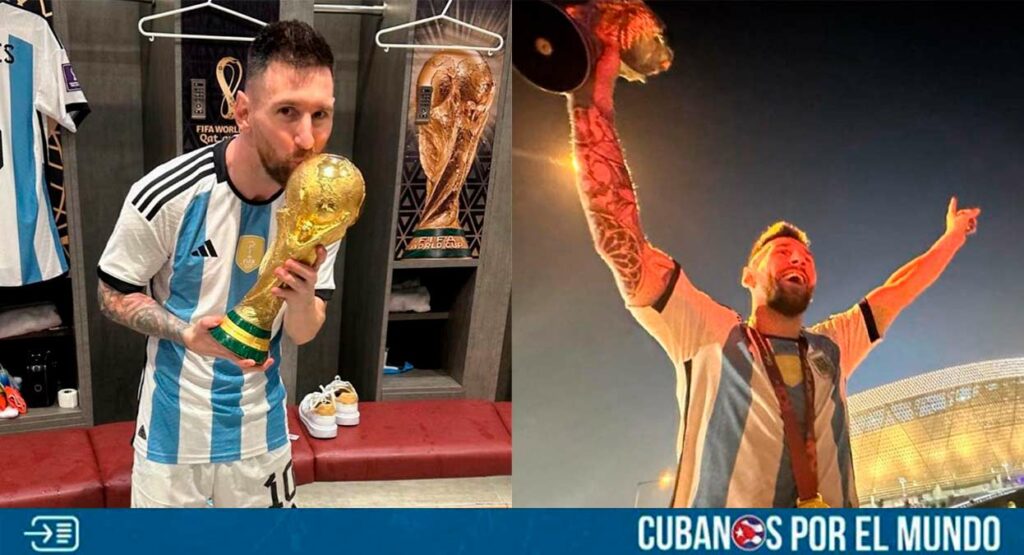 Messi celebra aniversario del Mundial con fotos inéditas