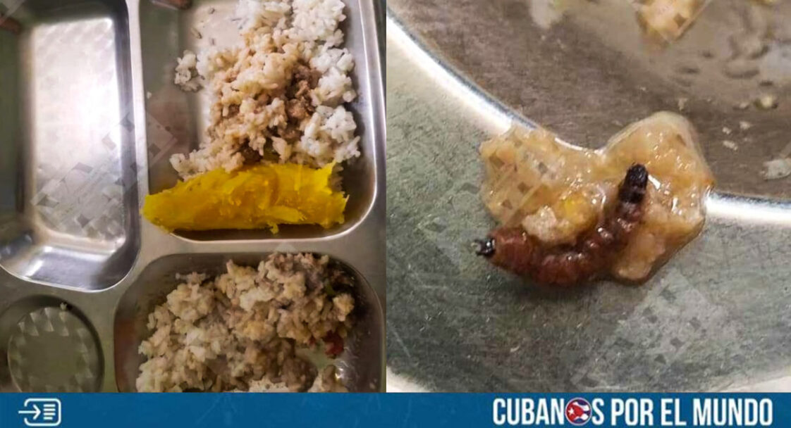 Comida con gusanos para embarazadas en Santiago de Cuba